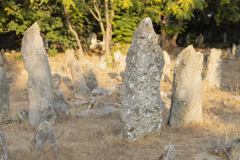 Old Muslim Cemetery in Turkey Stock Image - Image of shape, ancient ...