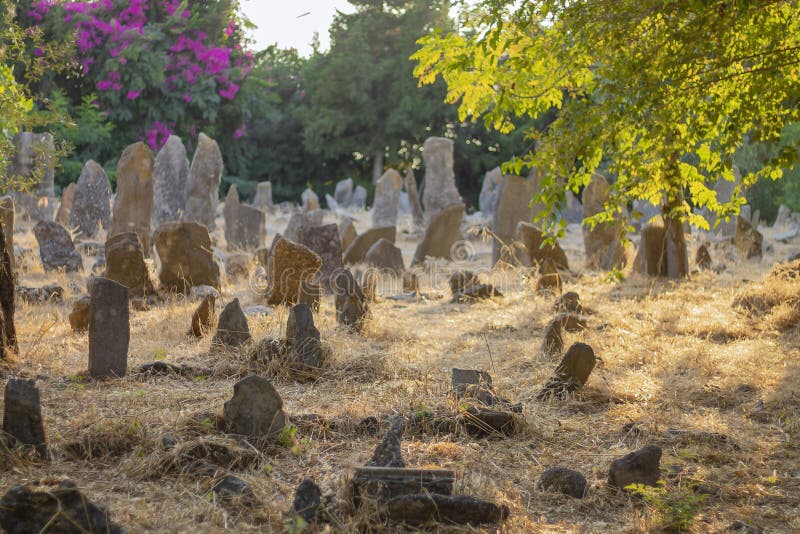 Old Muslim Cemetery in Turkey Stock Image - Image of ancient, muslim ...
