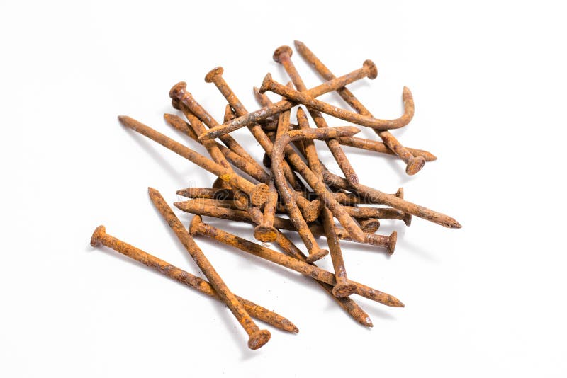 Old nail rusty stock photo. Image of iron, rusting, rust - 144239298