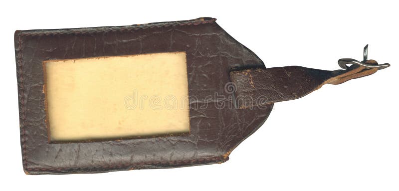 Old name tag stock photo. Image of worn, blank, path, luggage - 1362308