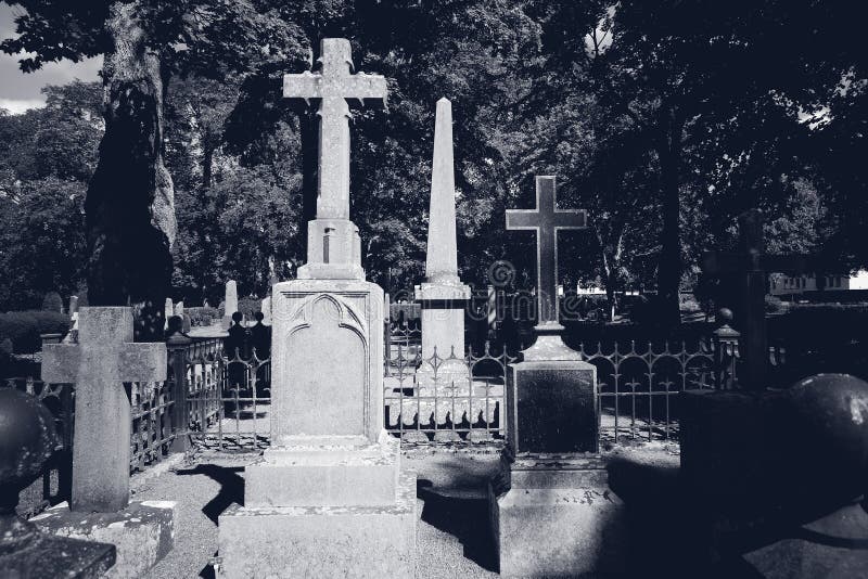 Old Nameless Graves at Cementery during Day Stock Image - Image of ...