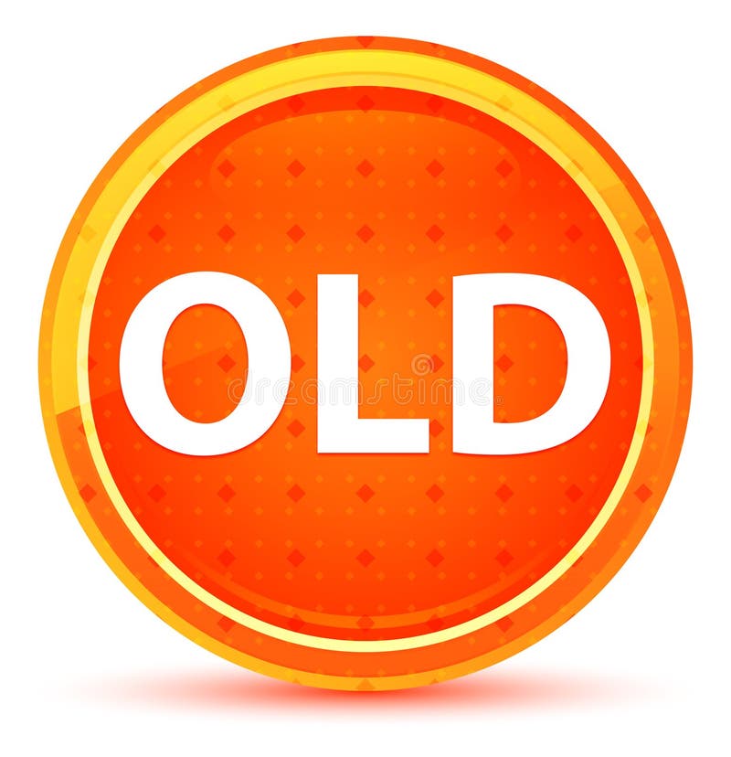 Old Natural Orange Round Button Stock Illustration - Illustration of ...