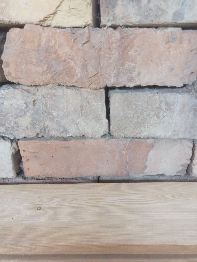 Old natural raw brick stock image. Image of plaster - 186911619