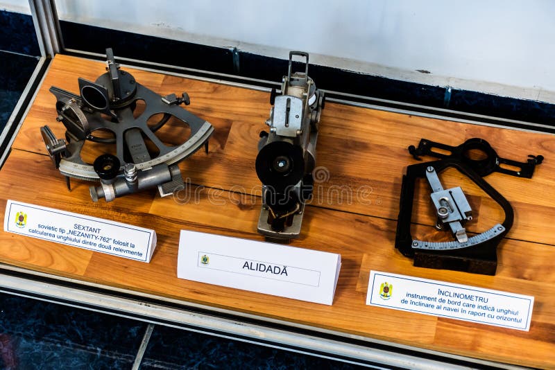 Old Navigation Tools at the Mangalia Navy Museum Editorial Stock Photo ...