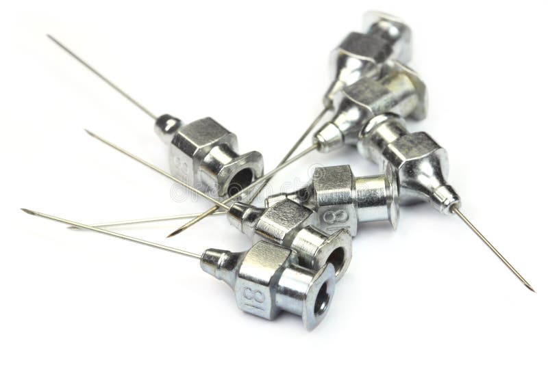 Old needles of syringe stock image. Image of monochrome - 22045859