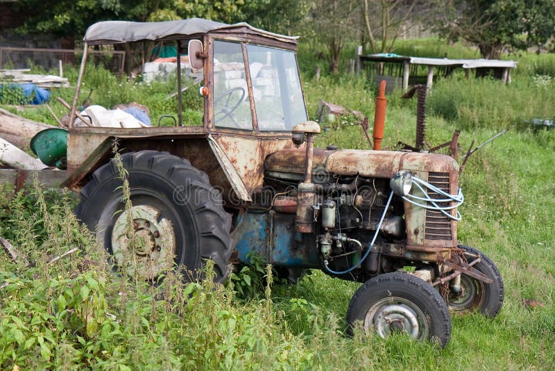 Old Rusty Tractor stock photo. Image of rusted, rust, farmer - 6475060