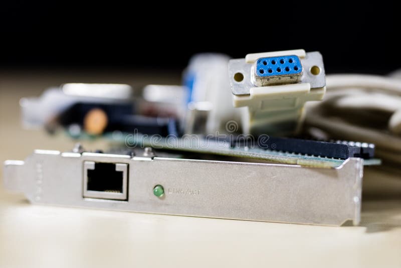 Old Network Cards For Desktop Computers. Network Cards With Rj44 ...