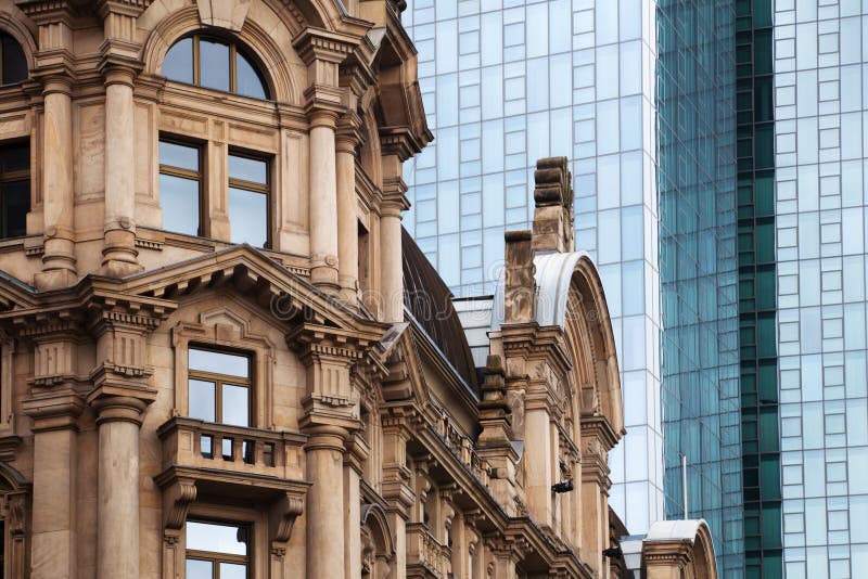 Old and new in contrast stock photo. Image of buildings - 32227112