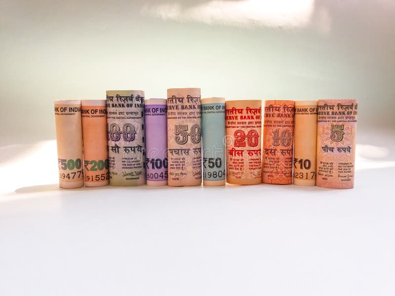 Old and New Indian Currency Notes of Different Values Stock Photo ...