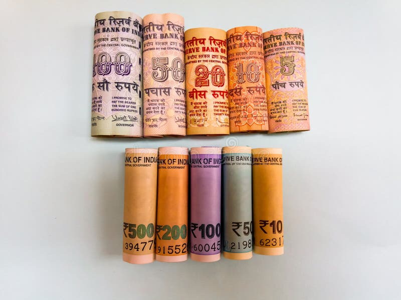 Old and New Indian Currency Notes of Different Values Stock Photo ...