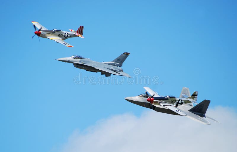 Old and New Jets editorial stock image. Image of formation - 16124209