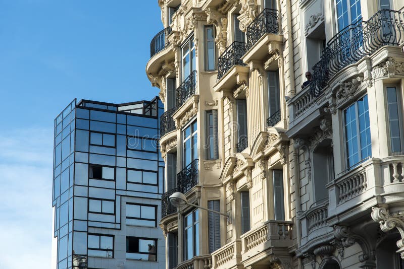 Old New Nice architecture editorial stock photo. Image of architecture ...