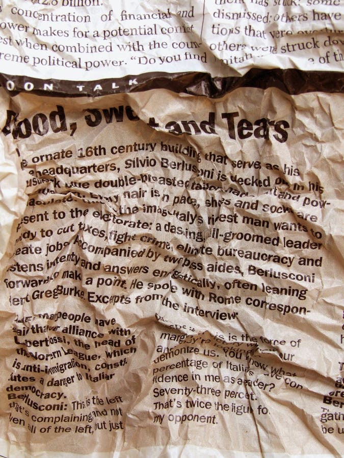 Old new paper stock photo. Image of used, newspaper, history - 4722440