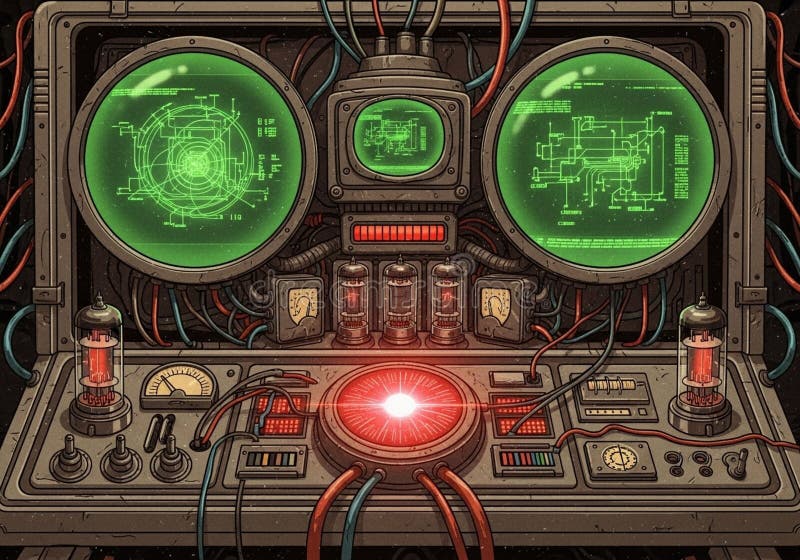 Old Futuristic Elements Stock Illustrations – 4,156 Old Futuristic ...