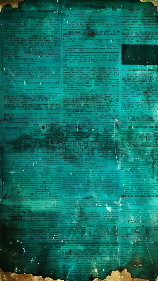 An Old Newspaper Background with a Black Square Stock Photo - Image of ...
