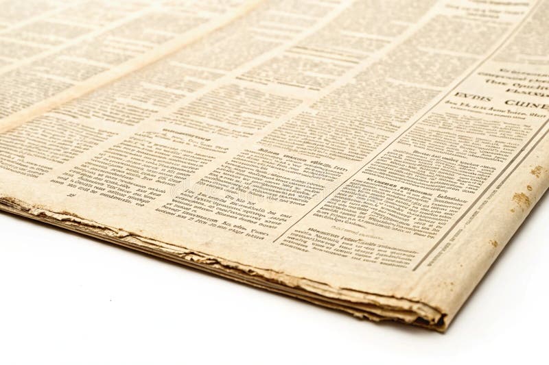 Old Newspaper Background, Light Grunge Paper Texture, Blank Textured ...