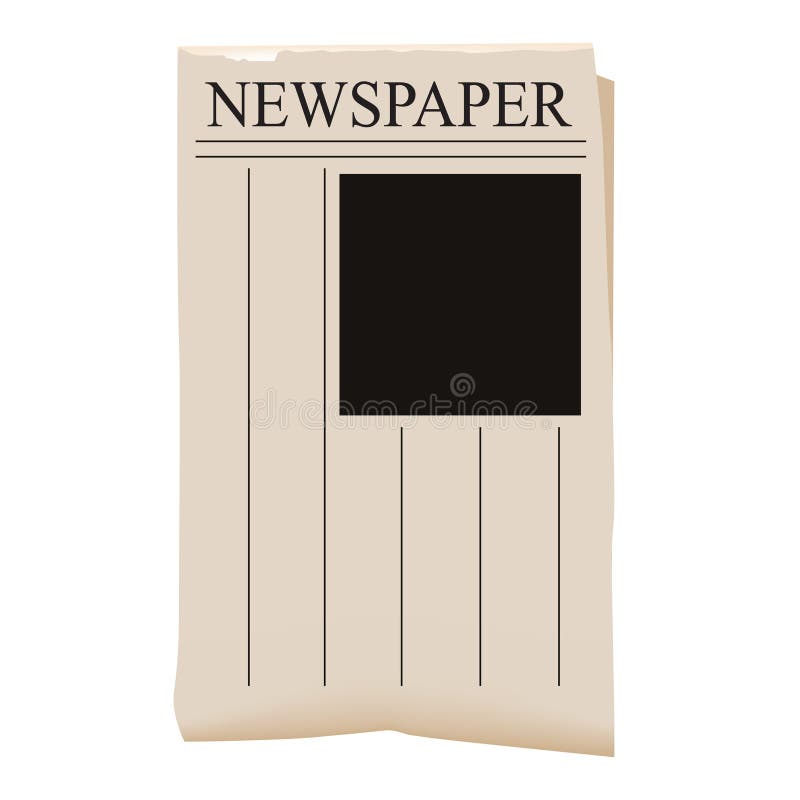 Old newspaper front page stock vector. Illustration of advertising ...