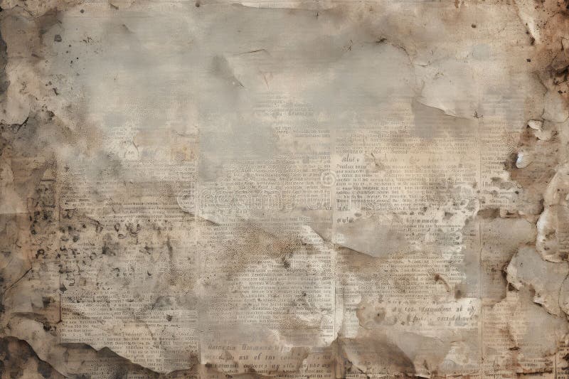Newspaper Texture Background Generative AI Stock Photo - Image of ...