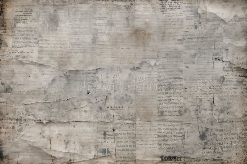 Newspaper Texture Background Generative AI Stock Image - Image of ...