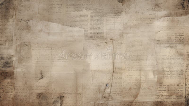 Old Newspaper with Torn Pages, Suitable for Historical Articles Stock ...