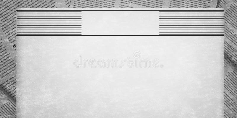 Old Newspaper Vintage Style Copy Space Template with No Typography in ...