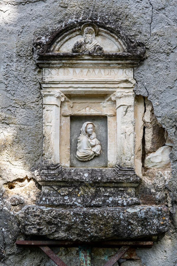 Ancient Aedicule in a Wall in Colli Euganei Stock Image - Image of ...