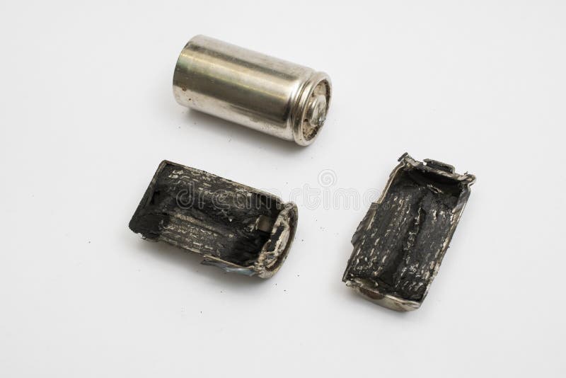 Old Nickel Cadmium Batteries Isolated on White Background Stock Image ...
