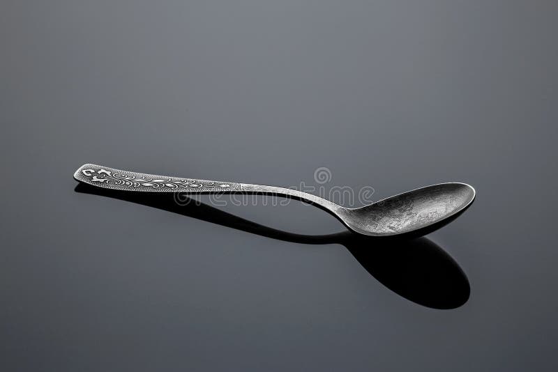 Nickel Silver Spoon and Fork Stock Photo - Image of spoon, restaurant ...