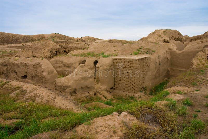 Old Nisa, Turkmenistan stock photo. Image of asia, tree - 14324318