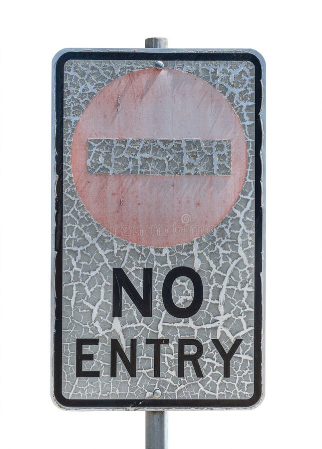 No Entry Traffic Signs for Vehicles. Symbol for No Entrance. this Route ...