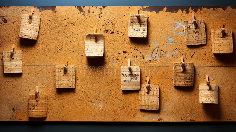 Old note paper texture stock illustration. Illustration of adhesive ...