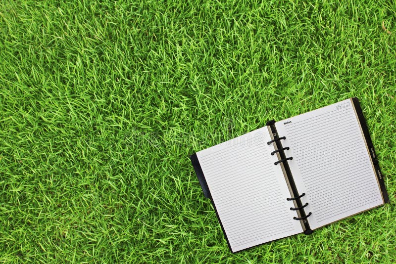 Old Notebook on Fresh Spring Stock Photo - Image of meeting, notebook ...
