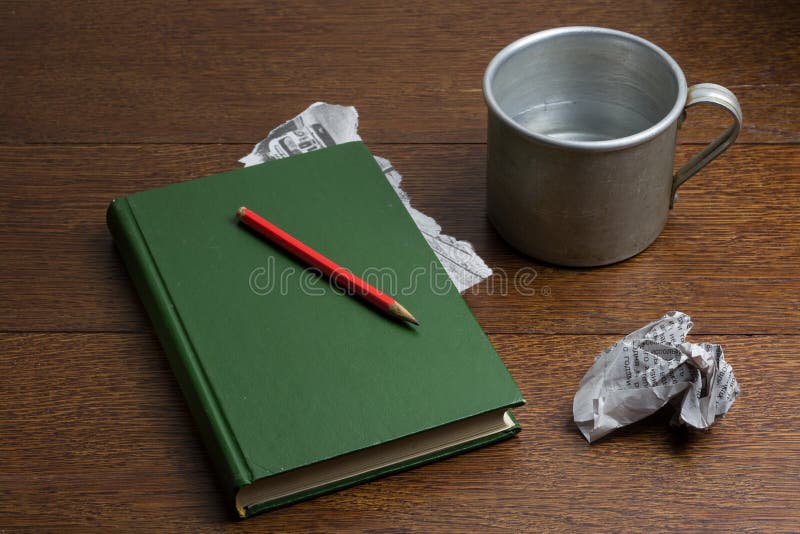 Old Notebook with Records of Memories Stock Image - Image of brown ...