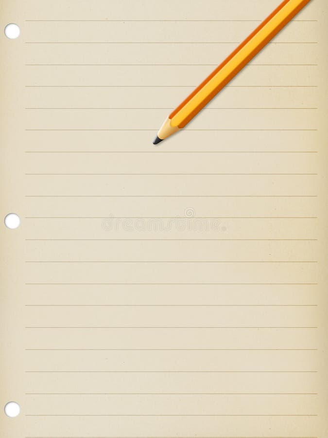 Old notepad page stock illustration. Illustration of empty - 18734005