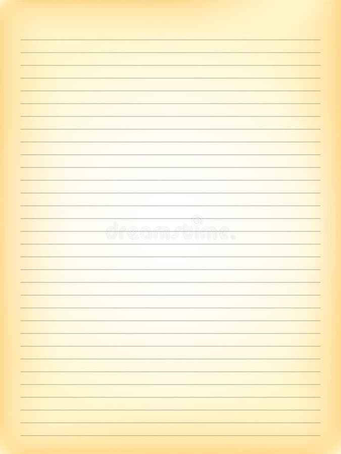 Old Notepad Paper with Line Patterned Stock Illustration - Illustration ...
