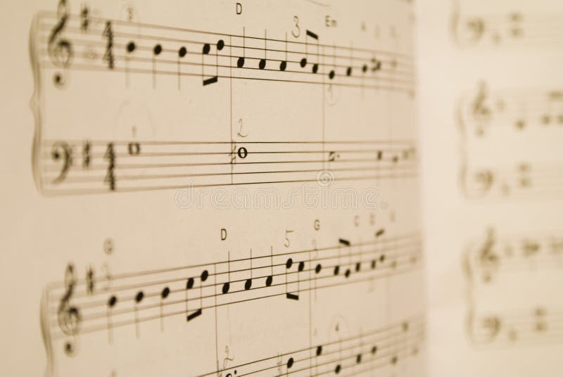 Old notes stock photo. Image of chorale, hymn, composition - 4131952