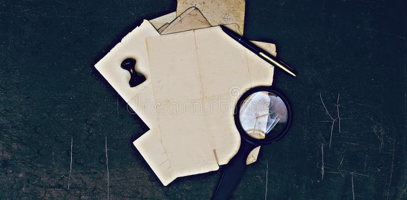 Old notes and documents stock photo. Image of drawing - 48621060