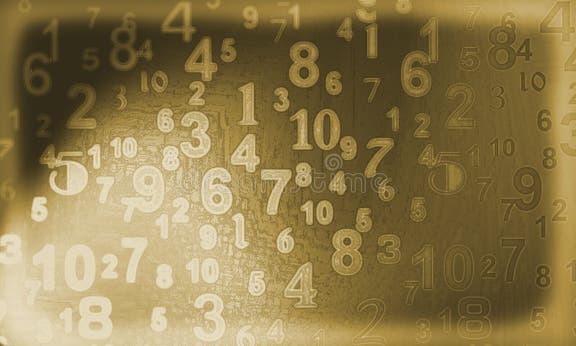 Old Numbers stock illustration. Illustration of mathematics - 6618329