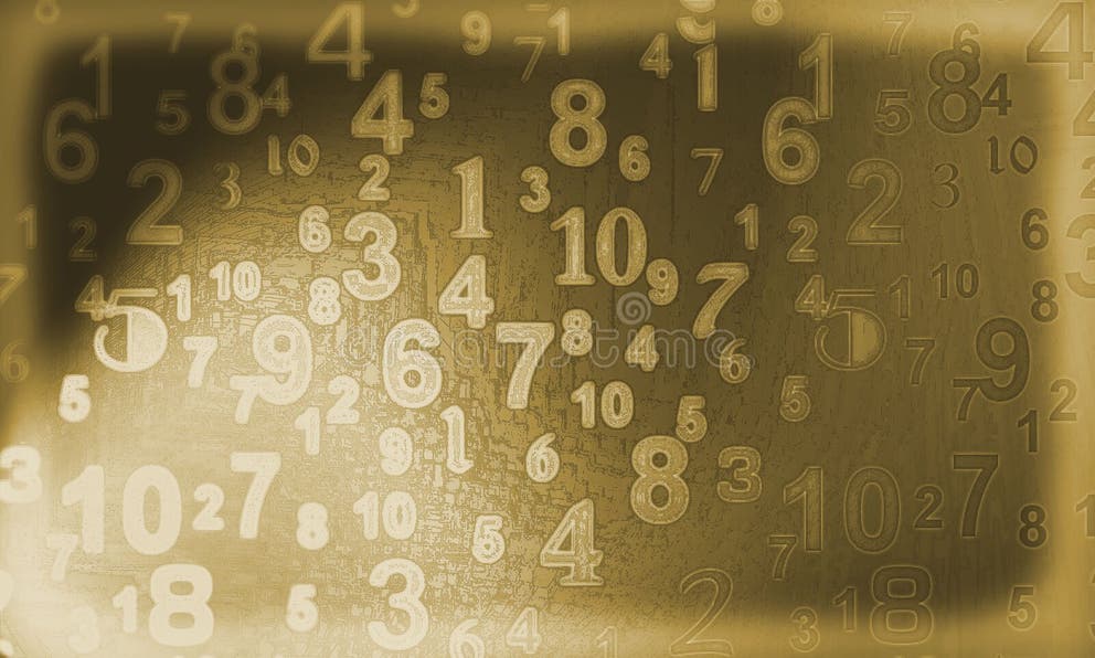 Old Numbers stock illustration. Illustration of mathematics - 6618329