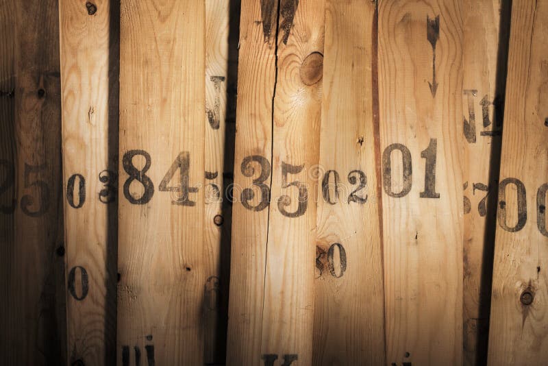 Old Letterpress Wood Numbers Stock Image - Image of brown, hobby: 2687619