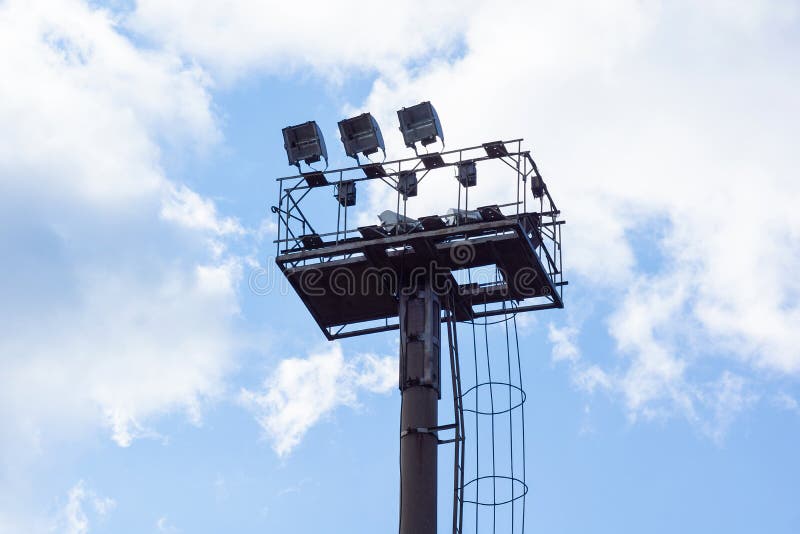 Old Observation and Light Tower on the Railway Road Stock Image - Image ...