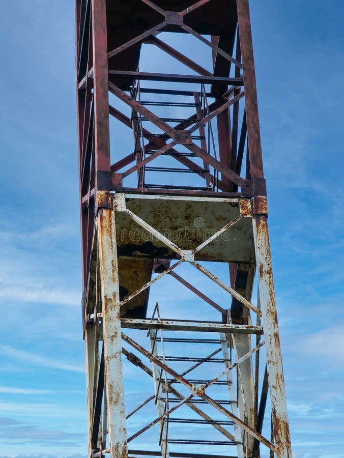 Abandoned Observation Tower on a Sunny Spring Day Stock Photo - Image ...