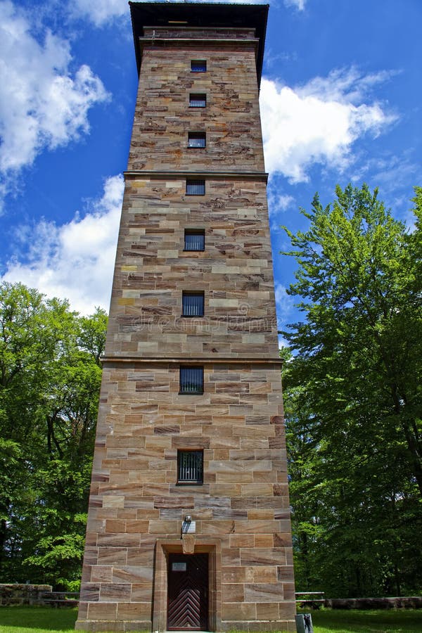 Old Observation Tower on the Outskirts of Nuremberg Stock Photo - Image ...