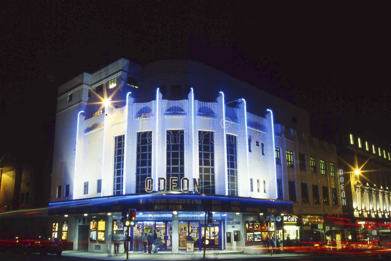 The Odeon Cinema Sign on a Wall in Oxford UK Editorial Stock Image ...