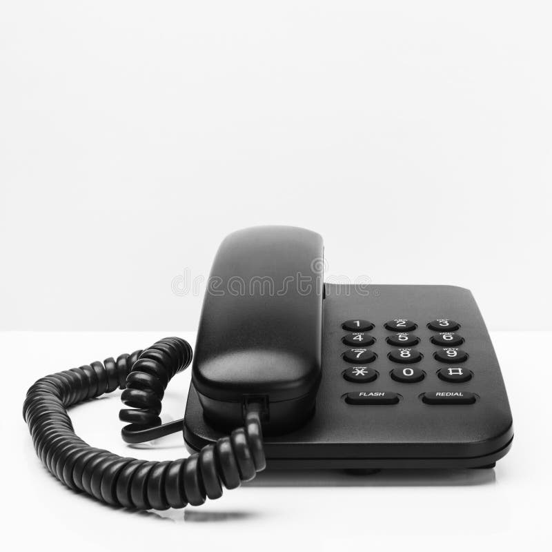 Old office desktop phone stock image. Image of office - 25916895