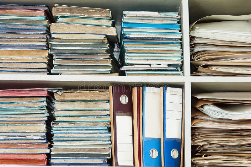Old Office Files stock image. Image of folder, logbook - 23514797