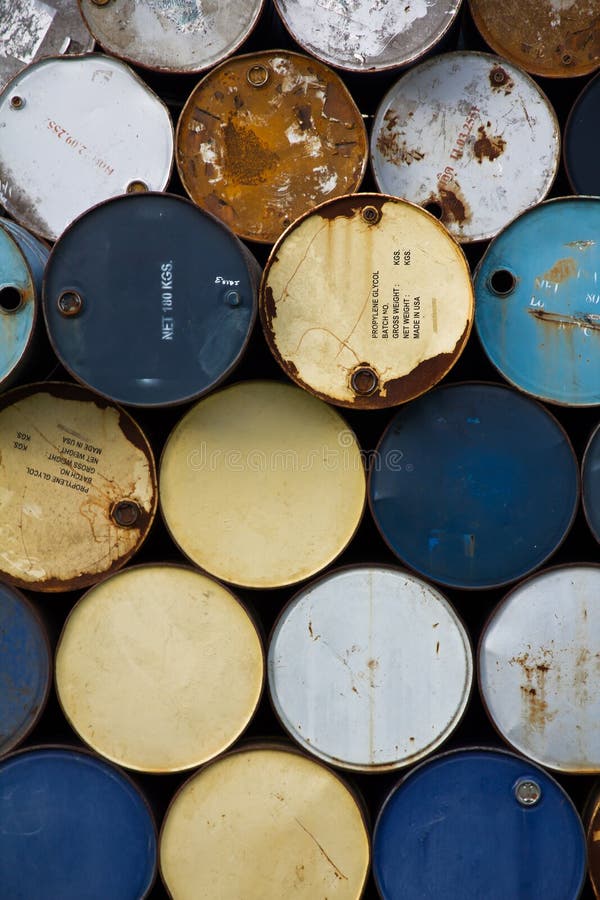 Old oil barrels stock image. Image of cargo, container - 27354385