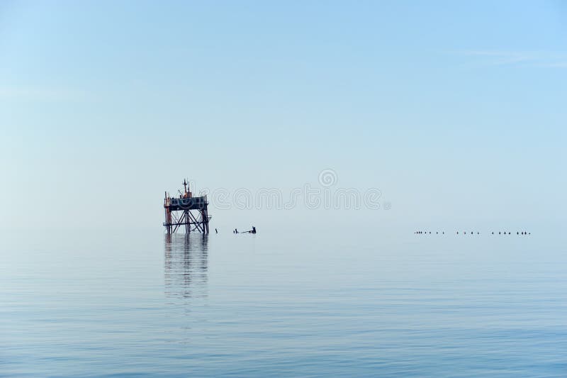 An old oil platform stock photo. Image of north, emptiness - 64185234
