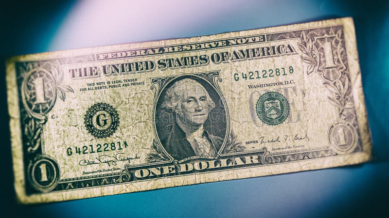 Old one dollar bill stock photo. Image of loss, finance - 269246280