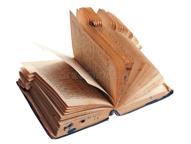 Old open book stock image. Image of closeup, education - 13420581